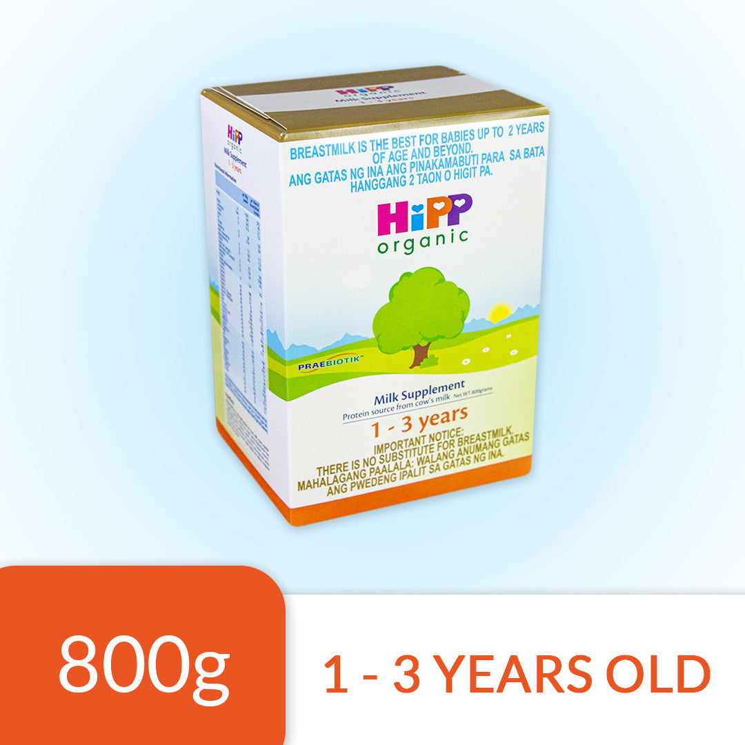 HiPP Organic Milk Supplement 1-3 Years 800g – Bundle of Joy